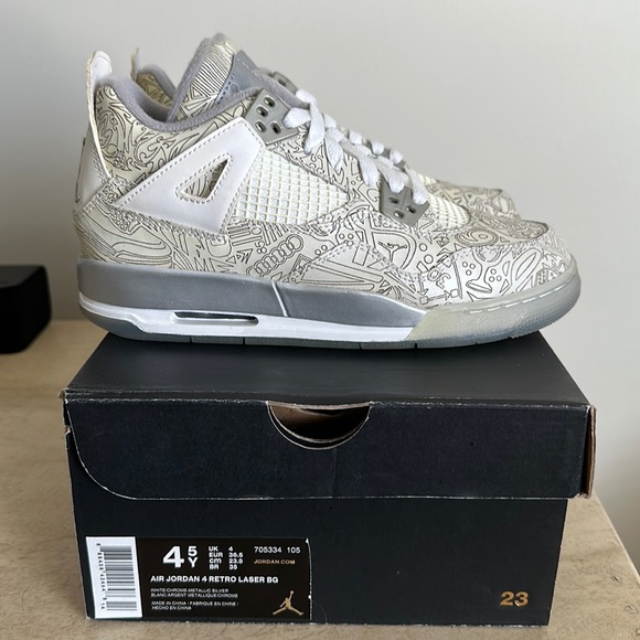 Jordan | Shoes | Deadstock Air Jordan 4 Retro Laser Gs | Poshmark